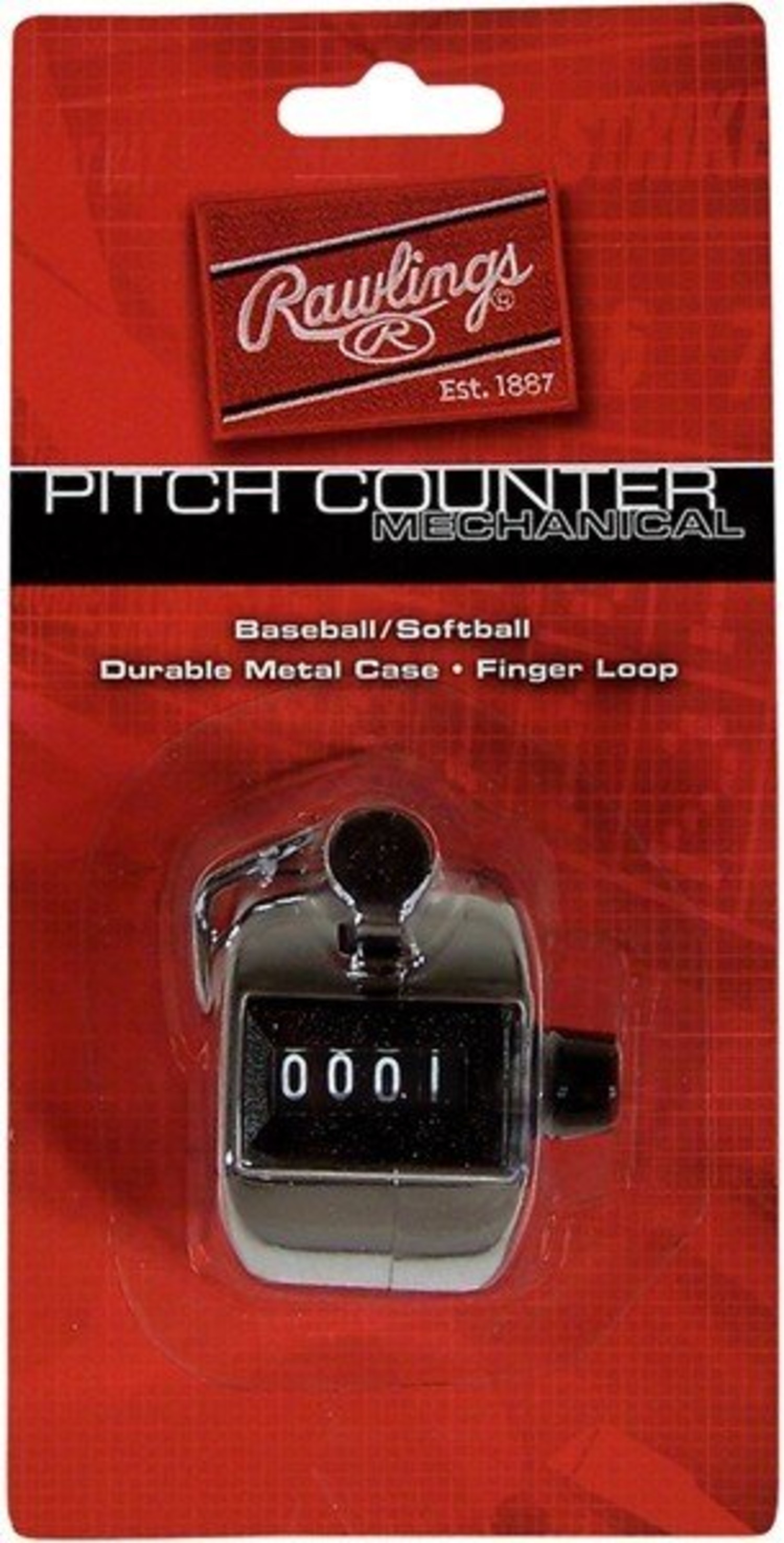 Rawlings Pitch Counter Mechanical Black - PCM - Bagger Sports