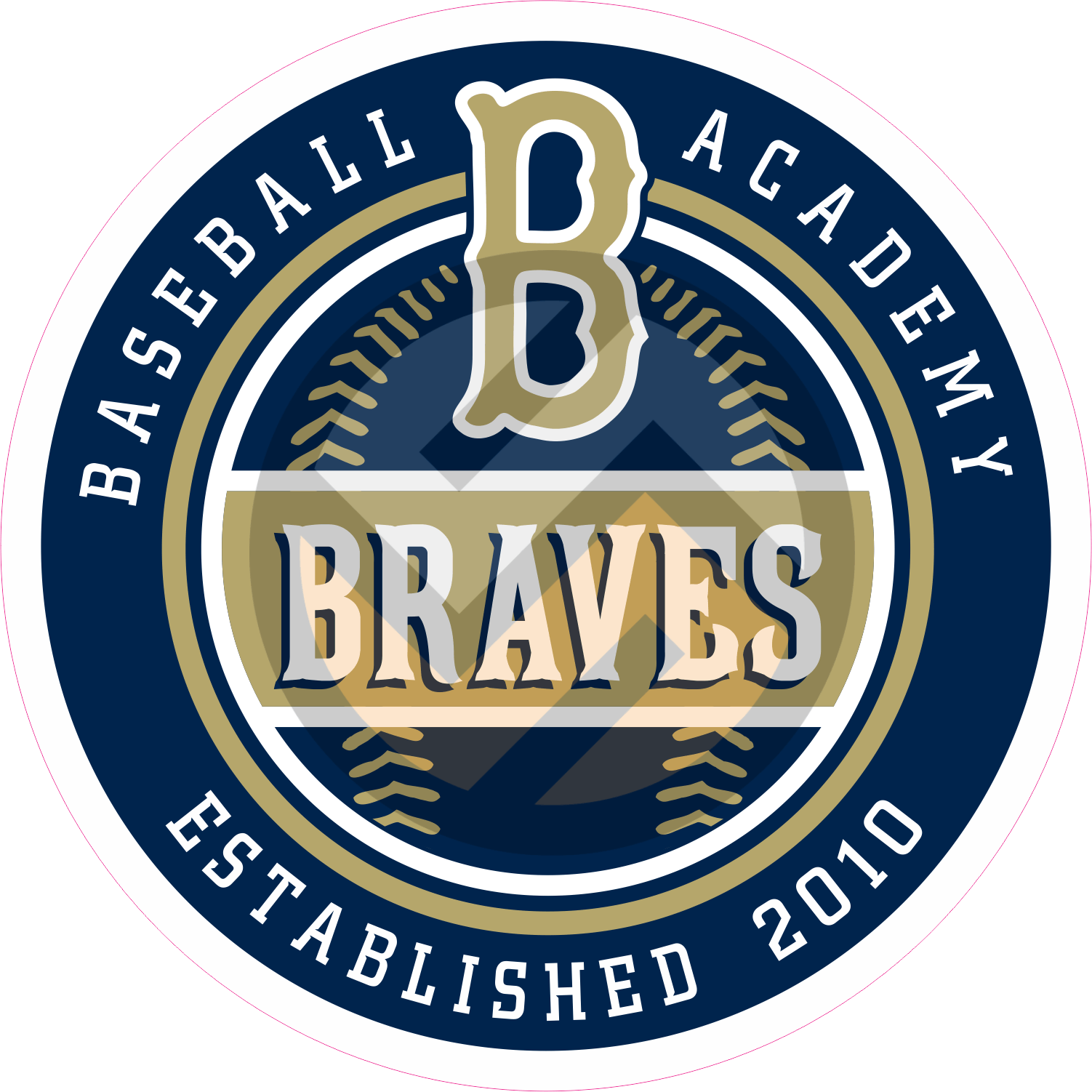 Braves Baseball Academy Window Decal - Bagger Sports