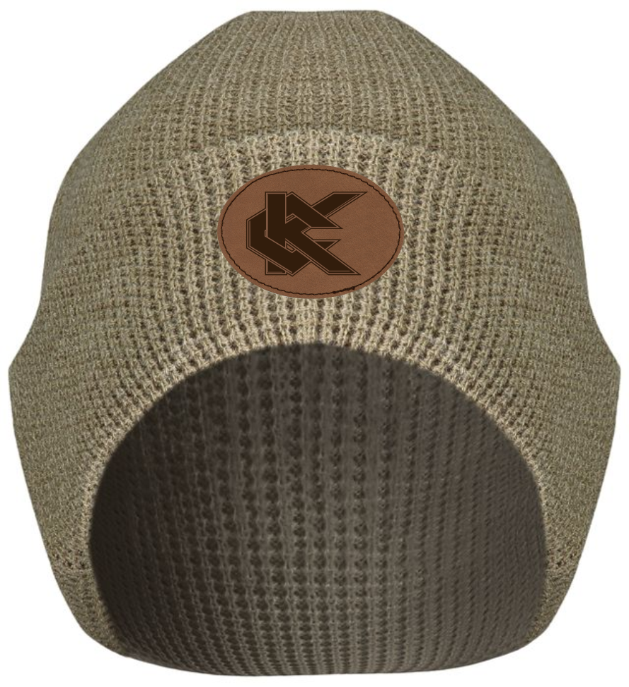 Kennedy Softball Laser Patch Knit Fold Over Beanie - Bagger Sports