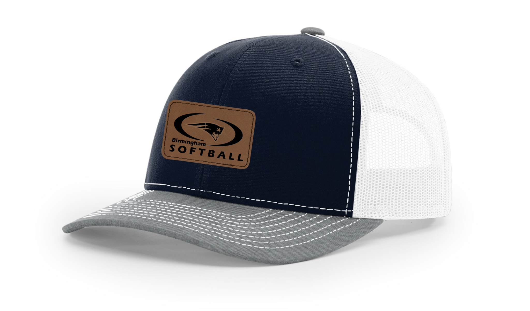 Birmingham Softball 112 Snapback with Brown Laser Patch - Bagger Sports