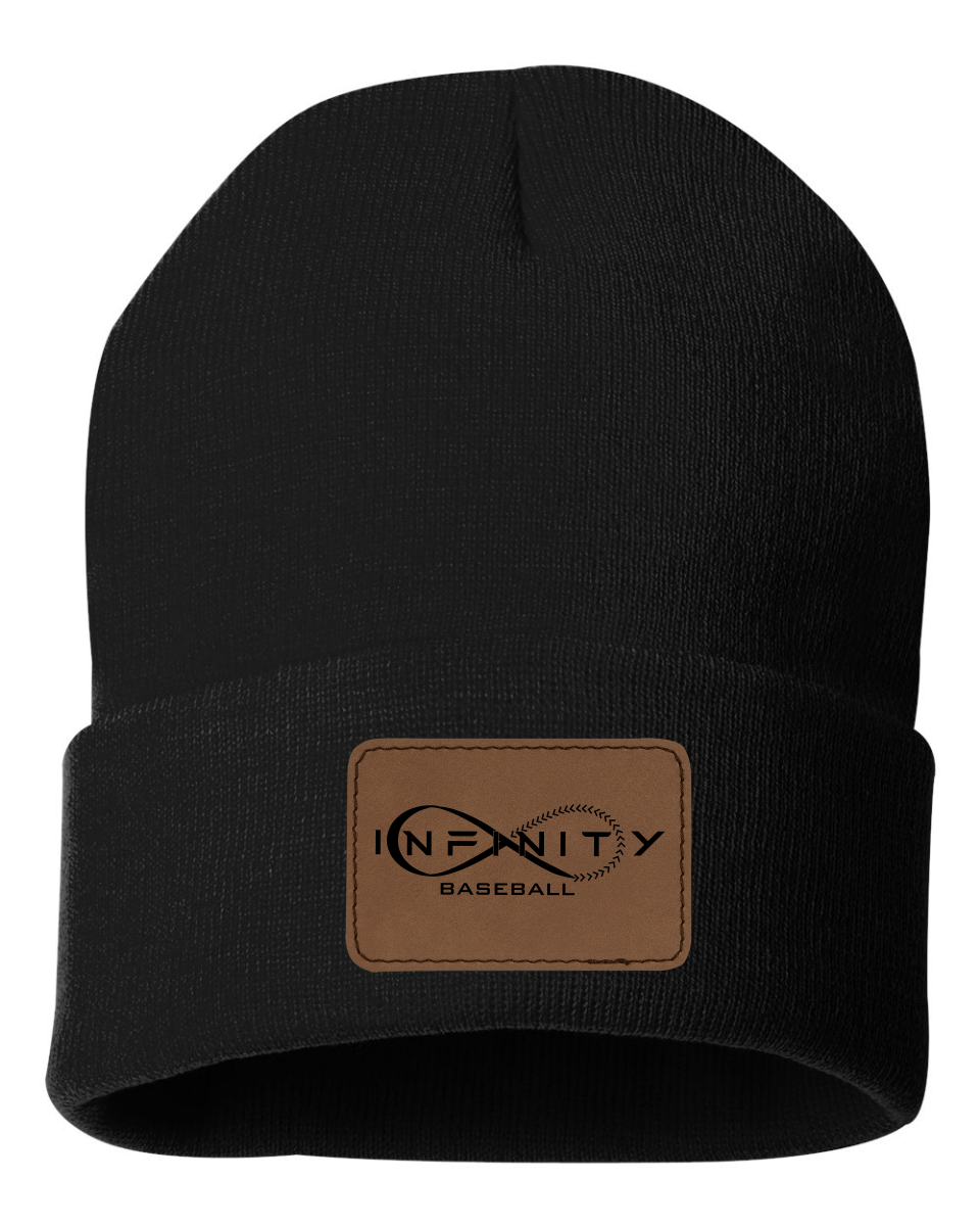 Infinity Baseball Foldover Beanie with Laser Patch - Bagger Sports