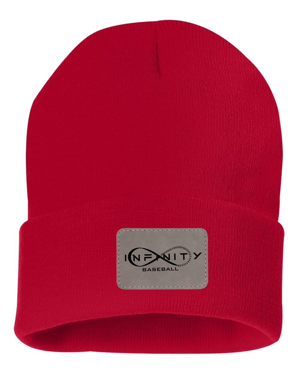 Infinity Baseball Foldover Beanie with Laser Patch - Bagger Sports