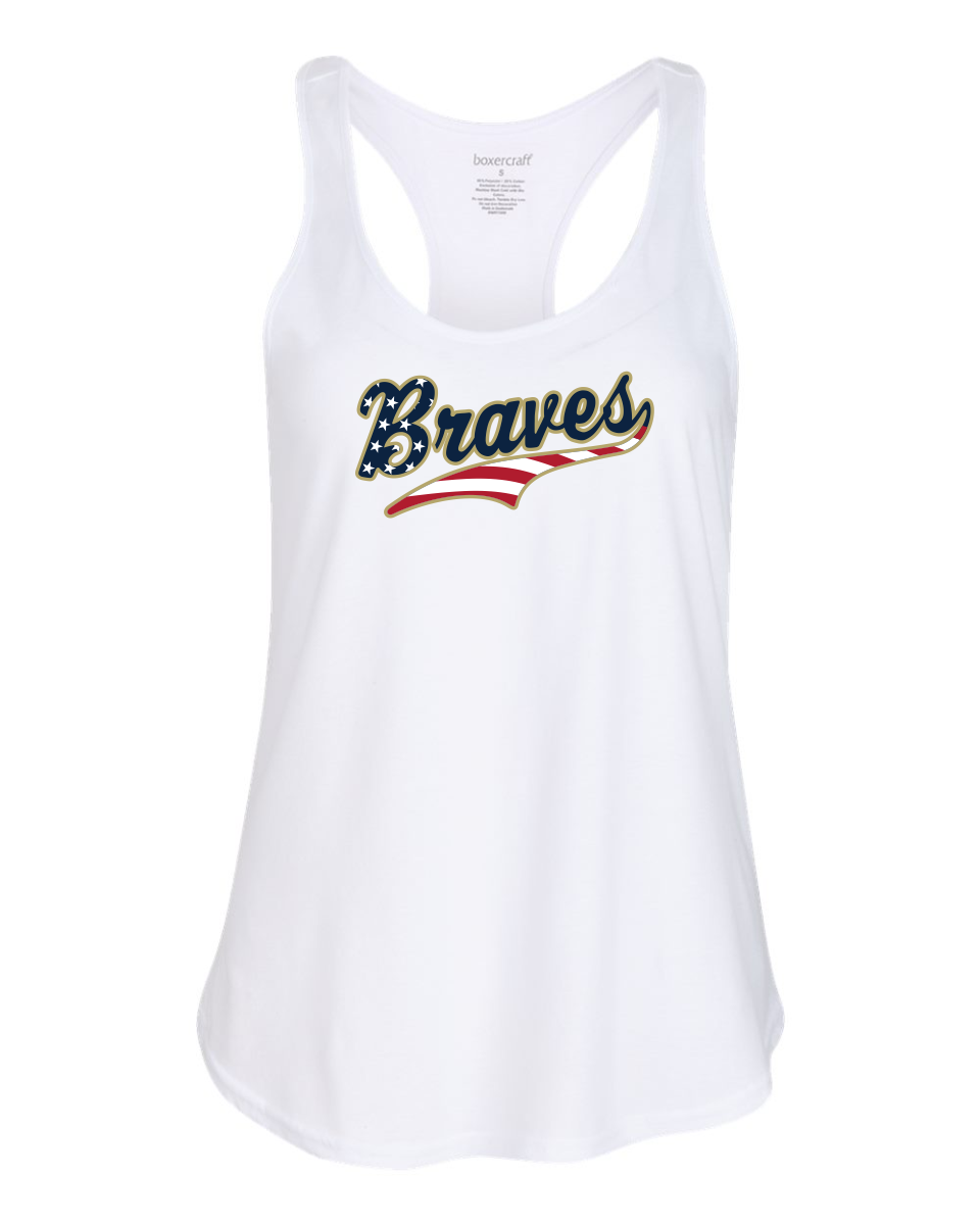 Braves Baseball Women's USA Women's Essential Racerback Tank Top ...