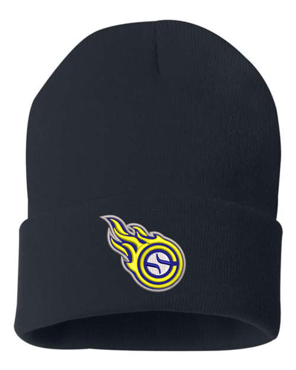 SC Heat Solid Navy Fold over Beanie - Bagger Sports