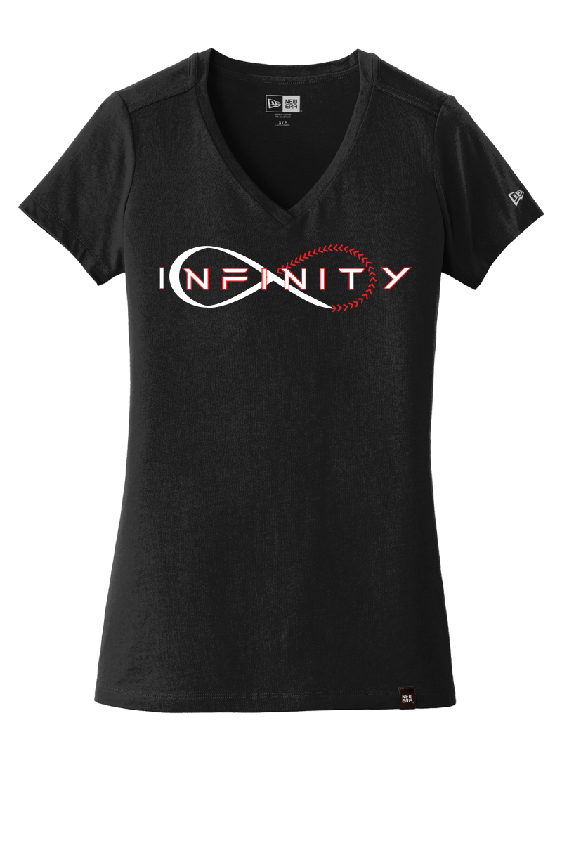 New Era Infinity Baseball Women's V-Neck Tee - Bagger Sports