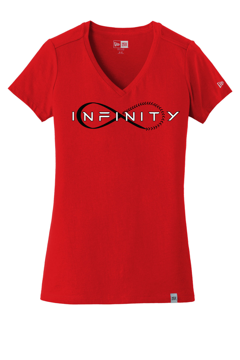 Inifinity Baseball New Era Ladies Heritage Blend V-Neck Tee - Bagger Sports