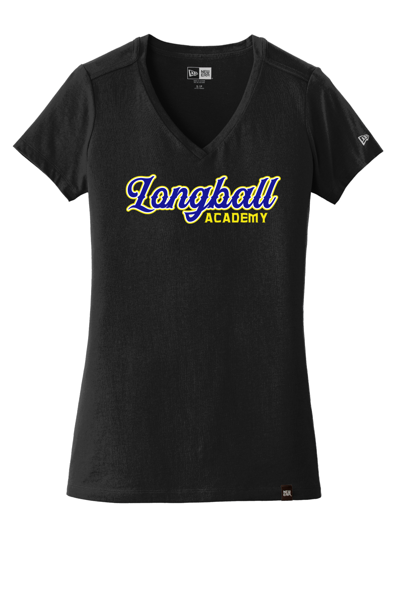 Longball Baseball Academy New Era Ladies Heritage Blend V-Neck Tee ...