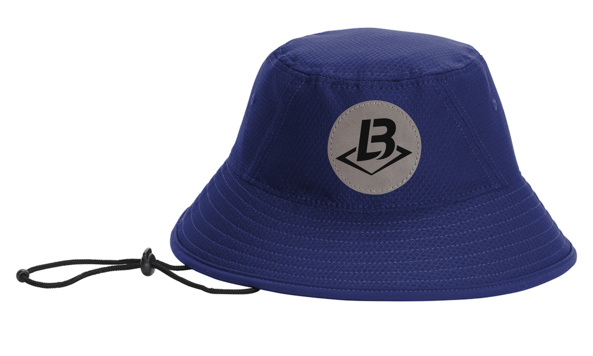 Longball Baseball Academy Laser Engraved Patch New Era Hex Bucket Hat ...