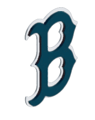 Braves Navy Blue 3D Helmet Decal - Bagger Sports