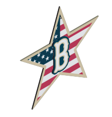 Braves Star 3D Helmet Decal - Bagger Sports