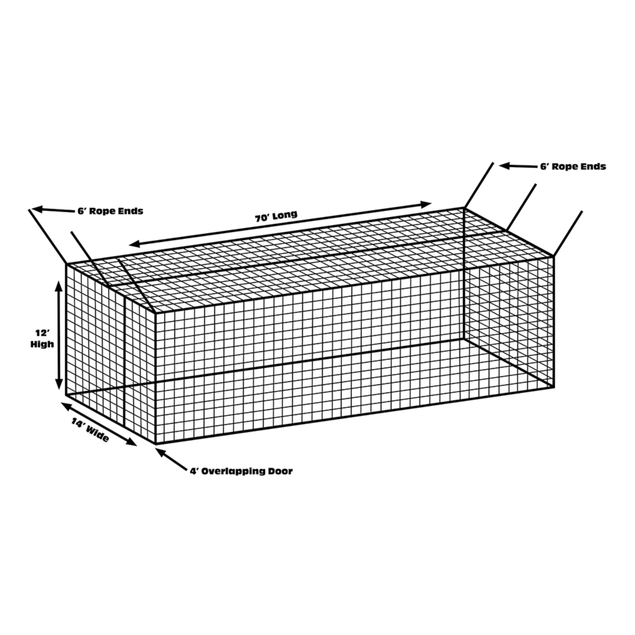 BSI #42 HDPE Batting Cage Net - Bagger Sports
