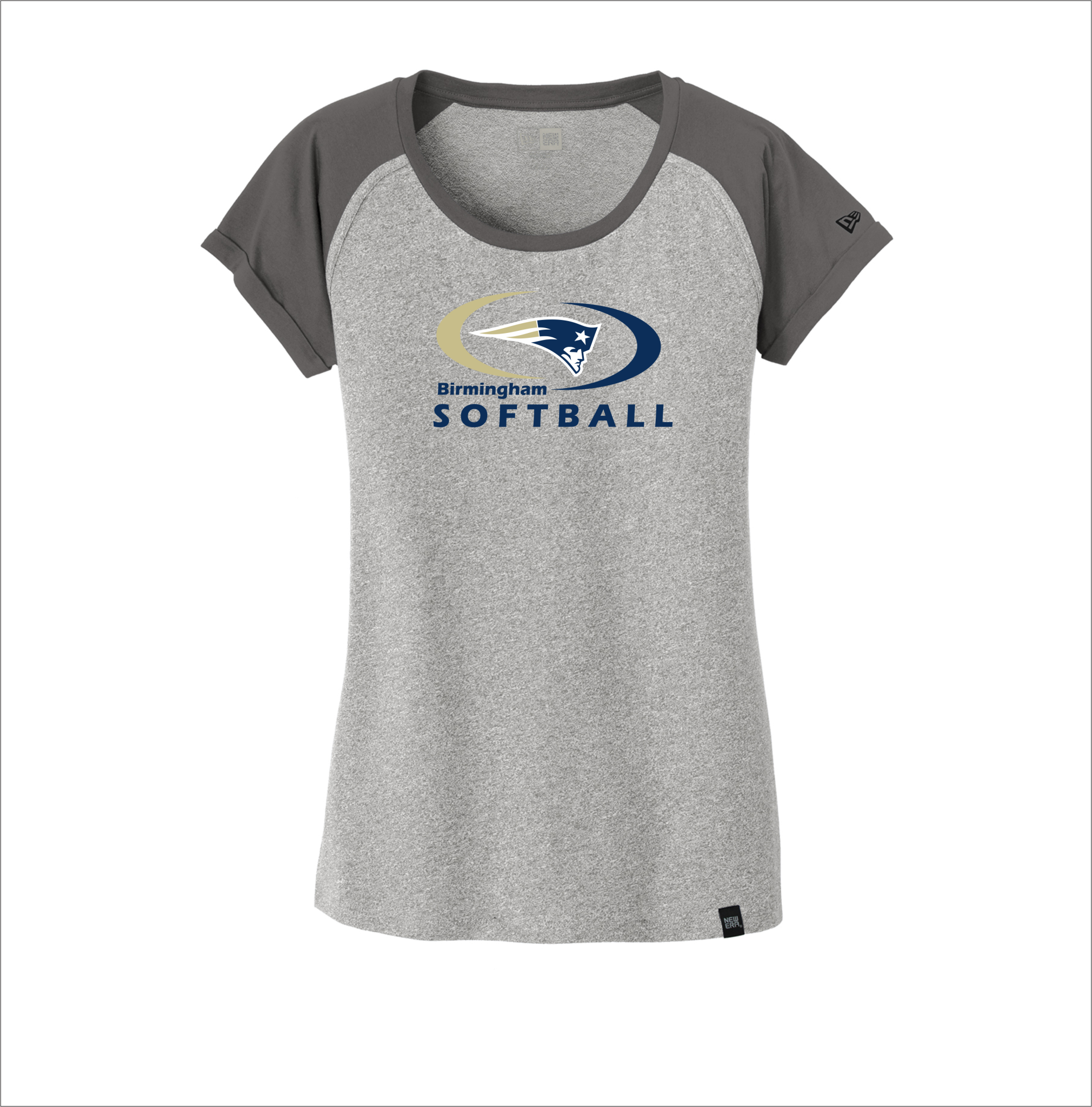 New Era Birmingham New Era Ladies Heritage Blend Varsity Tee - Bagger Sports