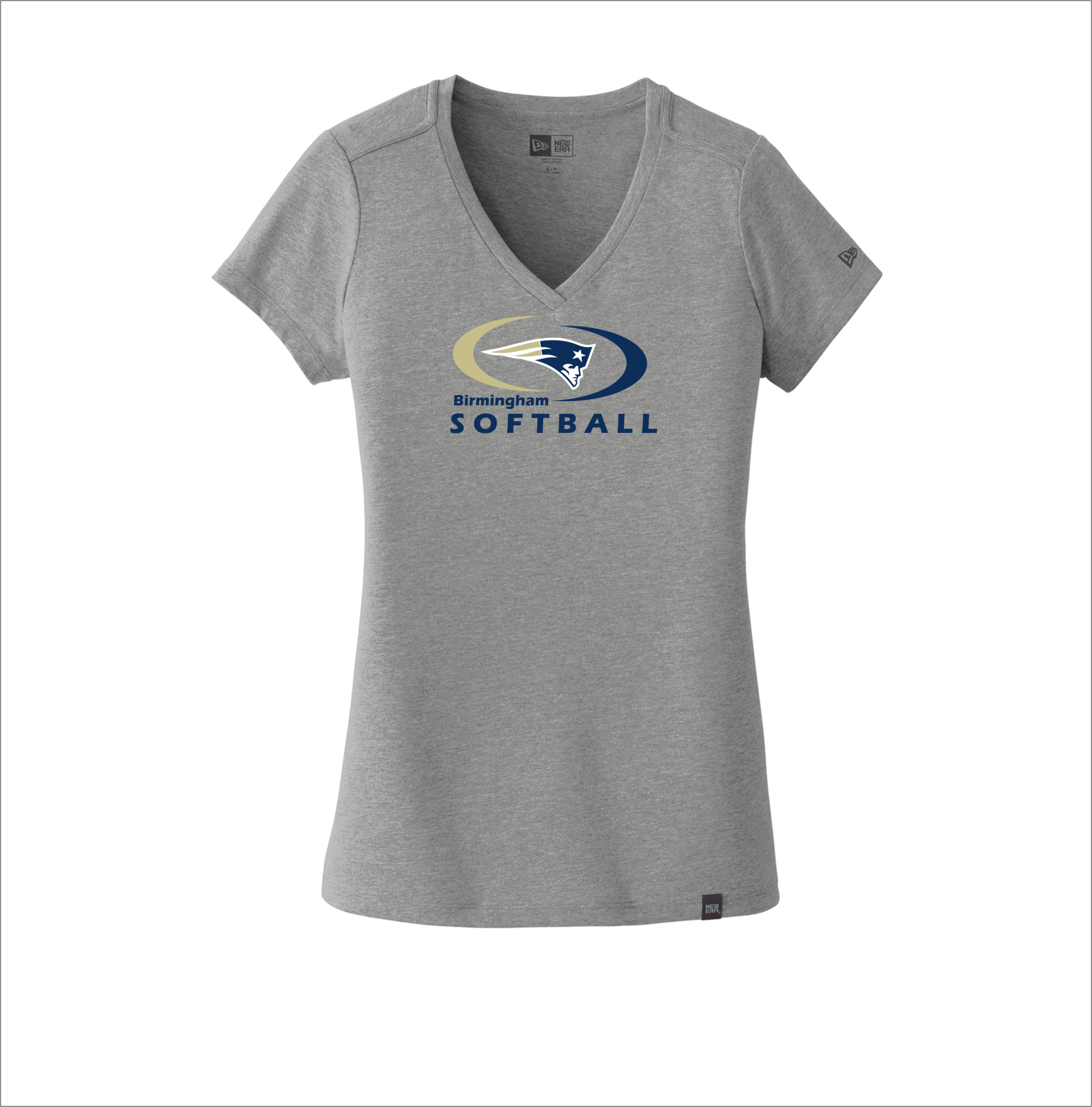 Birmingham Softball Ladies Heritage Blend V-Neck Tee - Bagger Sports