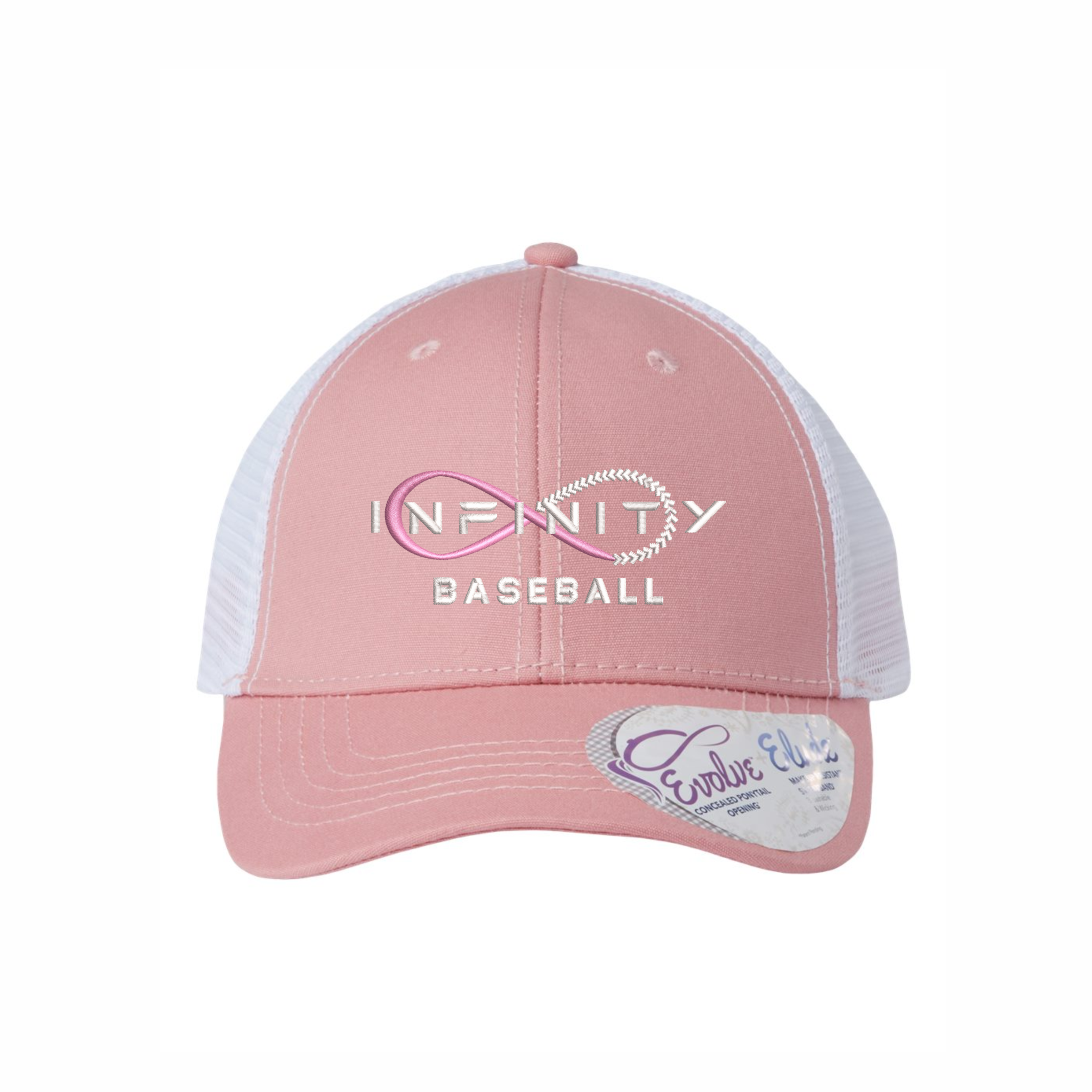 Infinity Baseball Brest Cancer Women's Modern Trucker Cap - Bagger Sports