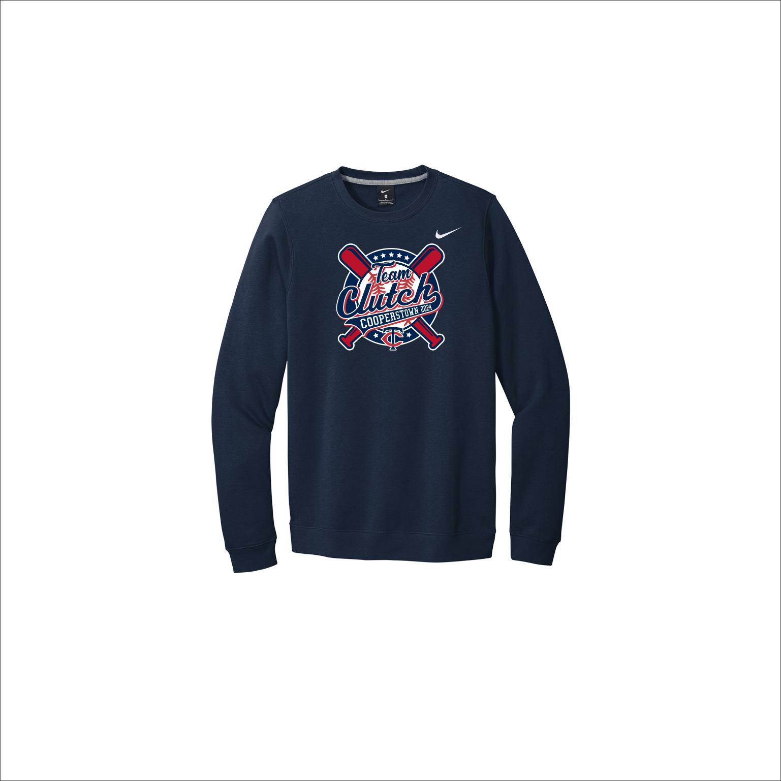 Team Clutch Baseball Nike Fleece Crew - Bagger Sports