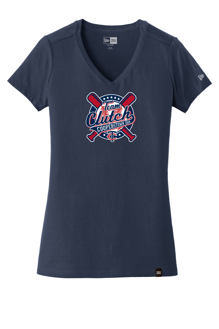 Team Clutch Baseball Ladies Heritage Blend V-Neck Tee - Bagger Sports