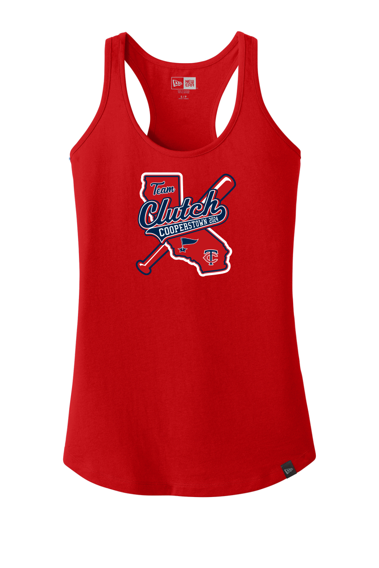 Team Clutch Baseball Ladies Heritage Blend CA Logo Racer Tank - Bagger ...