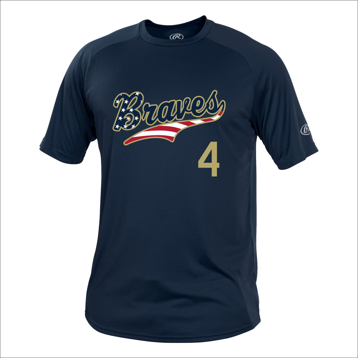 Braves Baseball Rawlings USA Practice Jersey - Bagger Sports