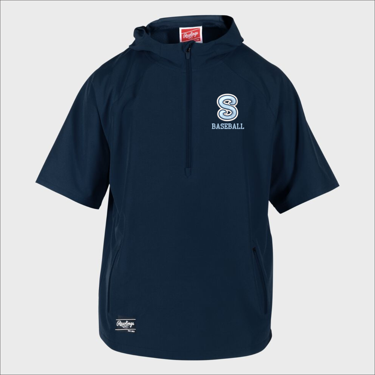 Sylmar Baseball Rawlings Colorsync Hooded Short Sleeve Cage Jacket ...