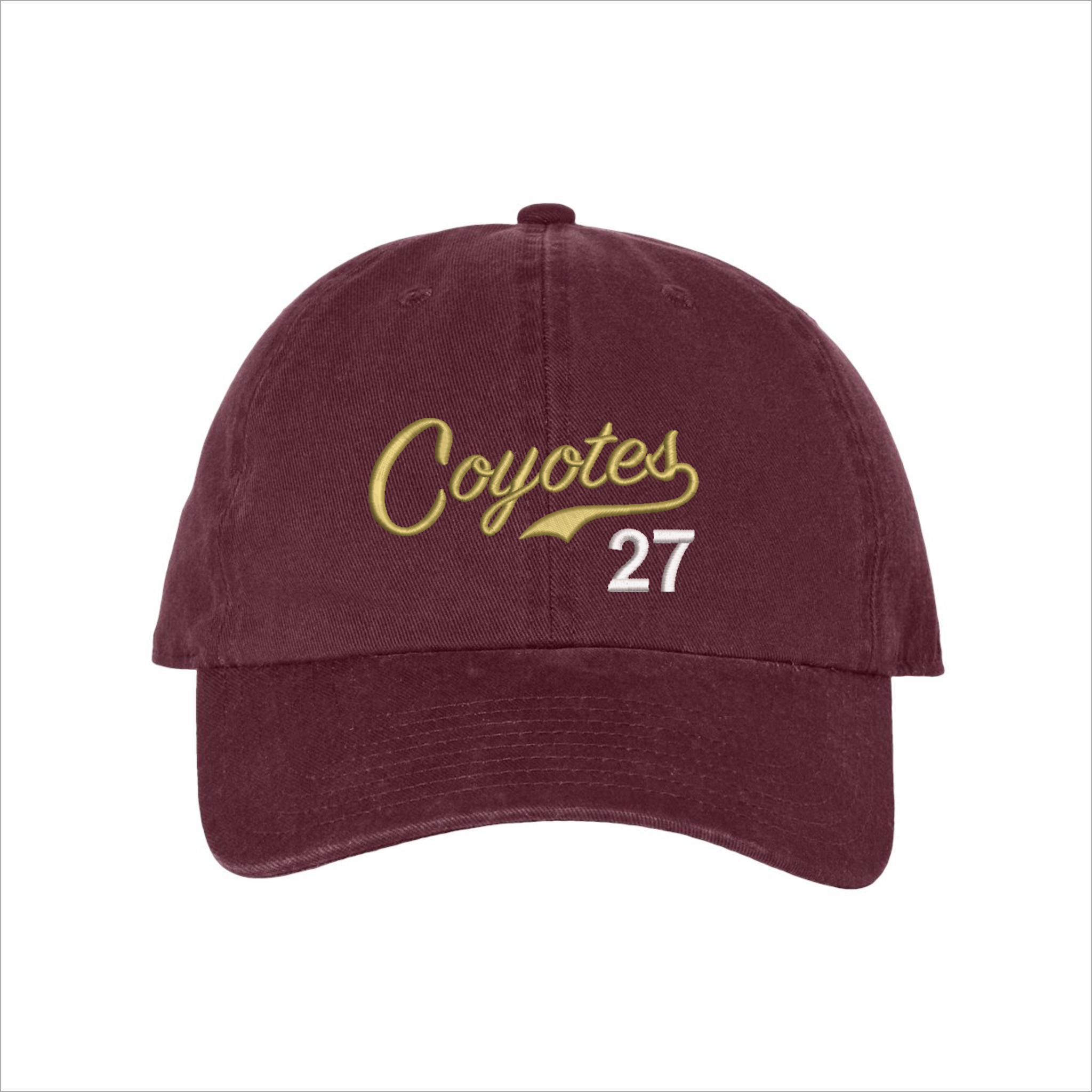 AV Coyotes Baseball 47 Brand - Clean up Cap - Script w/# - Bagger Sports