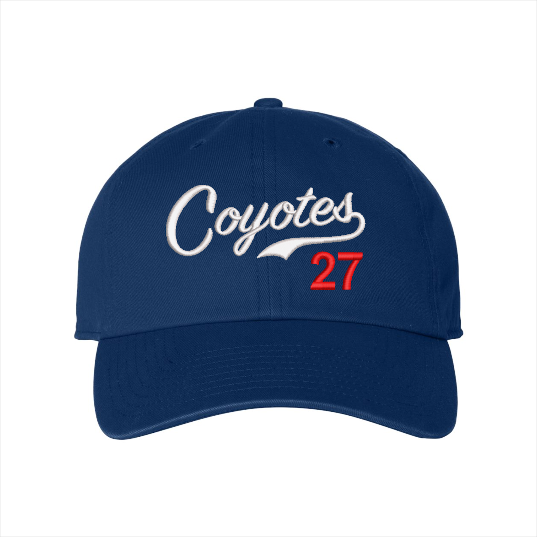 AV Coyotes Baseball 47 Brand - Clean up Cap - Script w/# - Bagger Sports