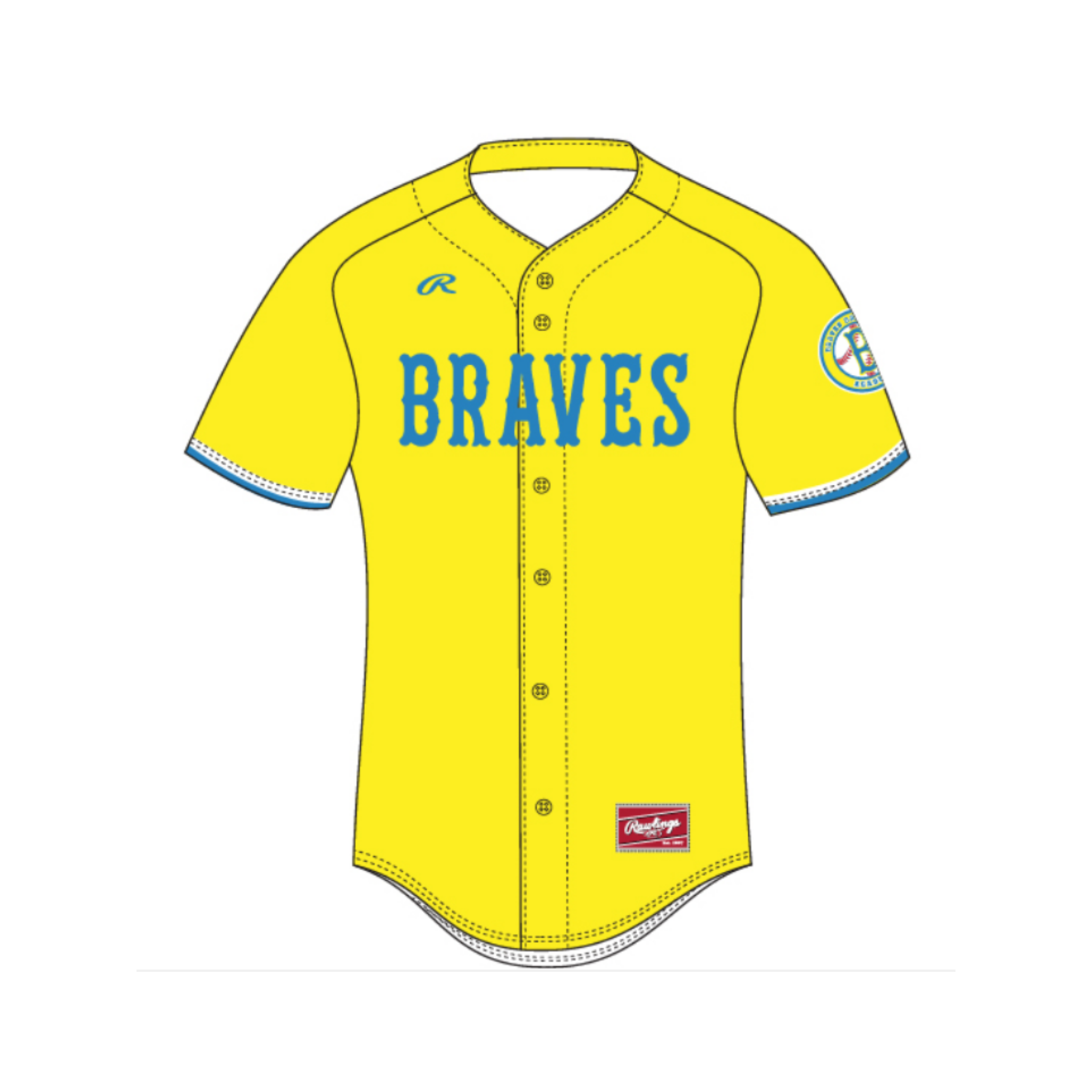 Braves Rawlings Custom City Connect Jersey - Bagger Sports