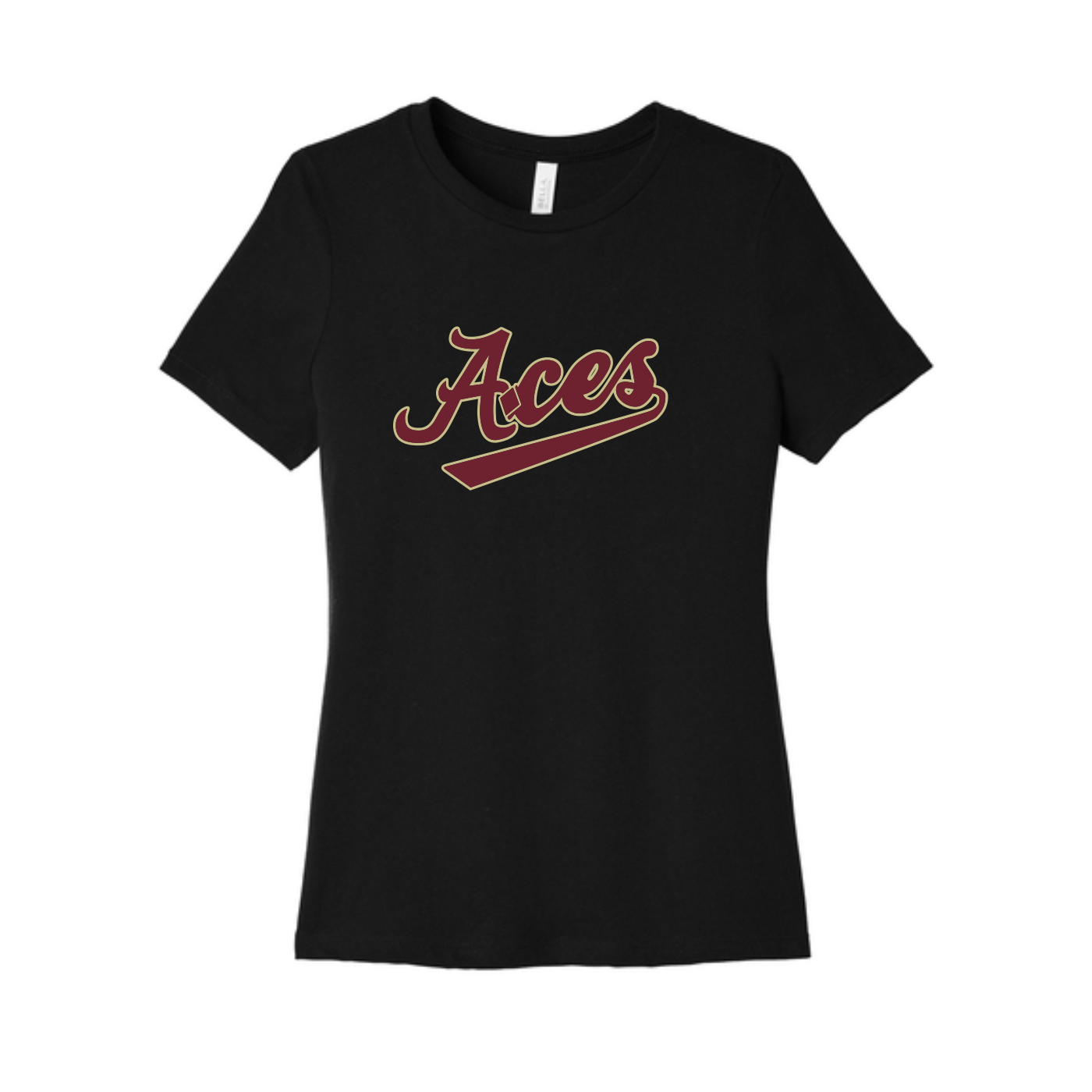 Aces Baseball Ladies Relaxed Crew Tee - Bagger Sports