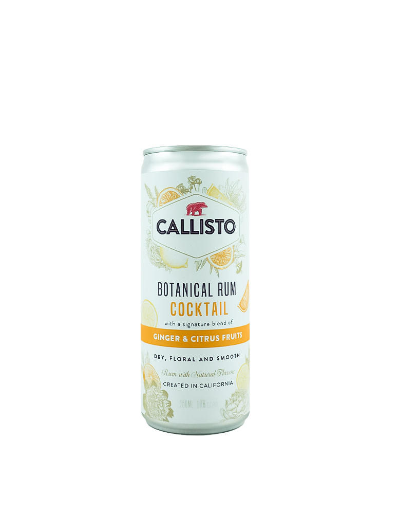 Callisto "Ginger & Citrus Fruits" Botanical Rum Cocktail 250ml can ...