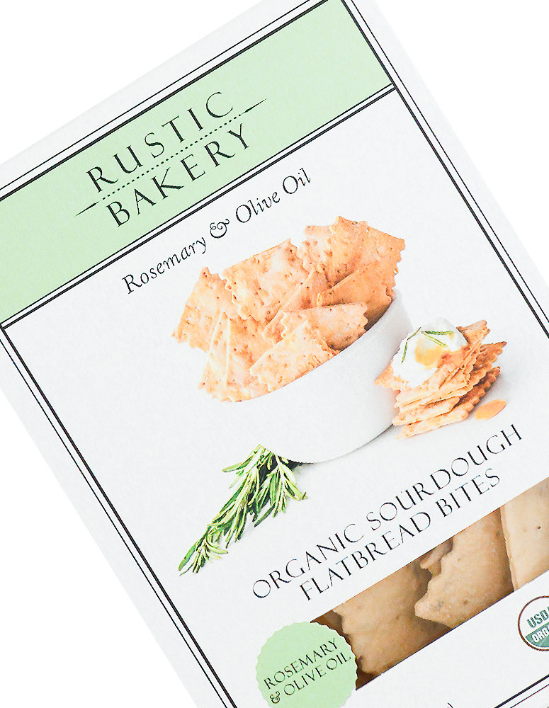 Rustic Bakery Rosemary & Olive Oil Organic Flatbread Bites 4oz Box ...