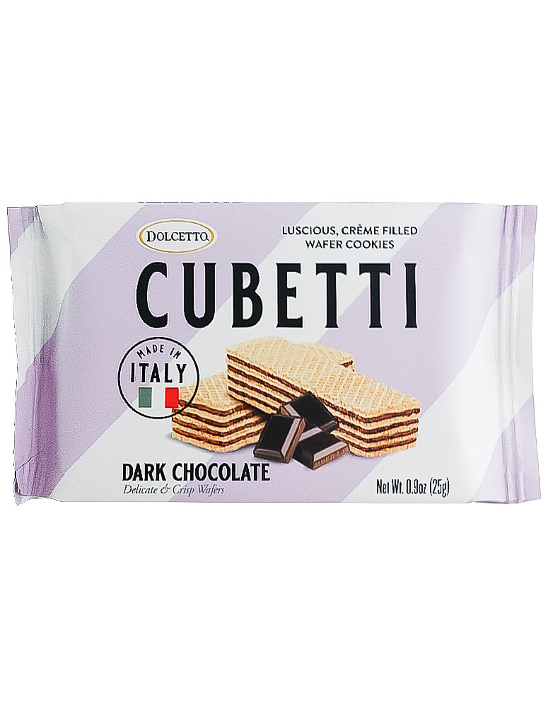 Dolcetto Cubetti Dark Chocolate Wafers Cookie .9oz, Italy - The Wine ...
