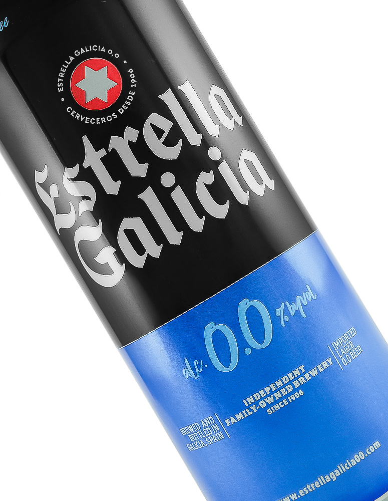 Estrella Galicia "0.0" Alcohol Free 16oz can - Spain - The Wine Country
