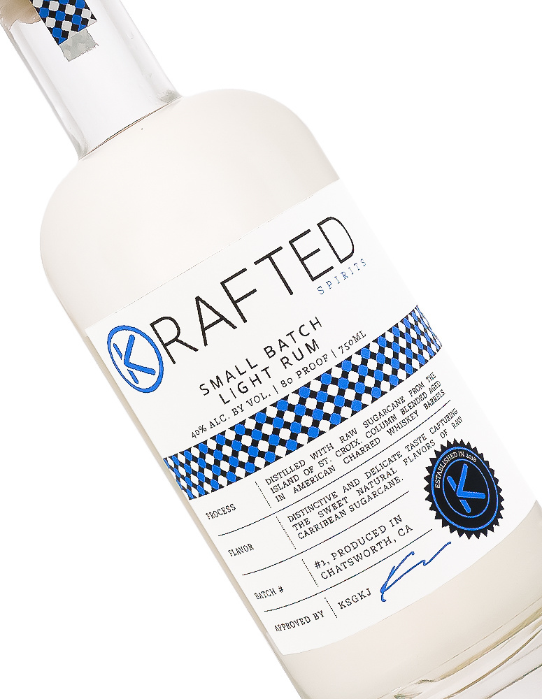 Krafted Spirits "Light" Small Batch Rum - The Wine Country