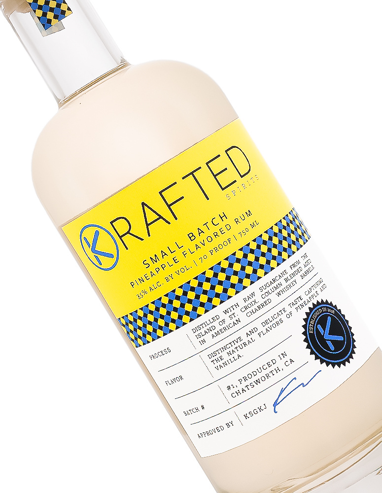 Krafted Spirits Pineapple Flavored Rum - The Wine Country