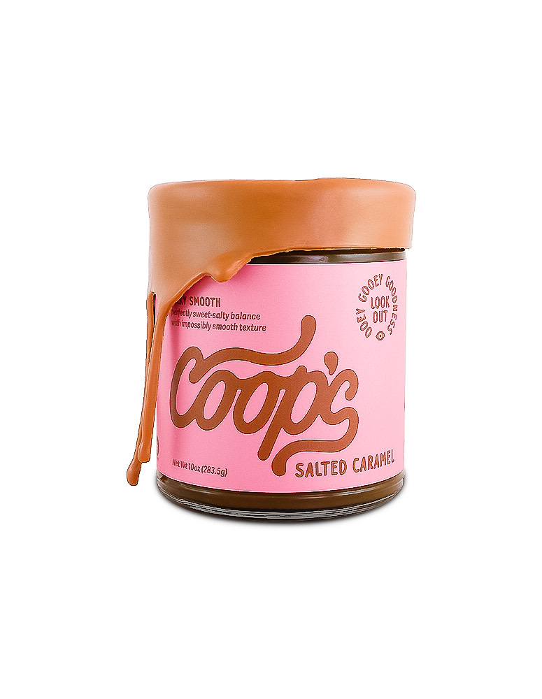 Coop's "Salted Caramel" Sauce 10oz Jar, Boston, Massachusetts - The Wine Country