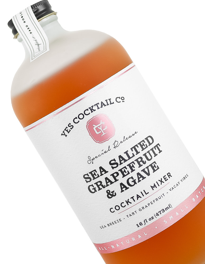 Yes Cocktail "Sea Salted Grapefruit & Agave" Cocktail Mixer 16oz Bottle ...
