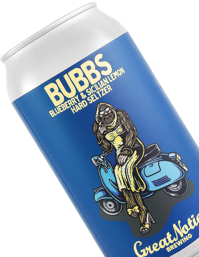Great Notion Brewing "Bubbs" Blueberry & Sicilian Lemon Hard Seltzer ...