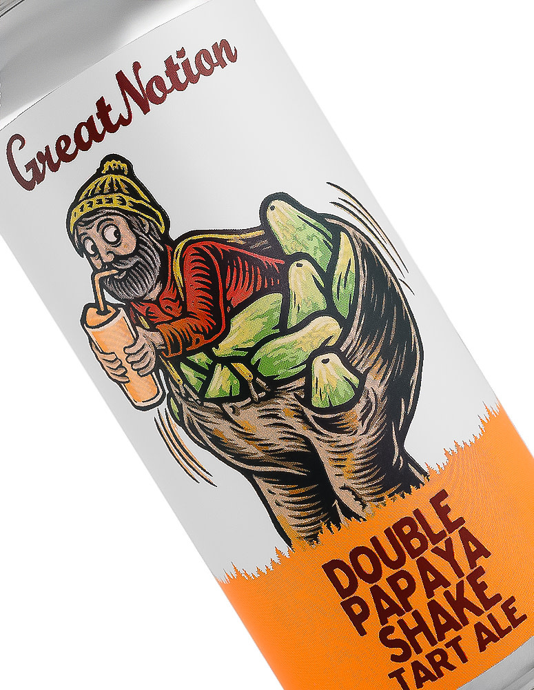 Great Notion Brewing "Double Papaya Shake" Tart Ale 16oz Can - Portland ...