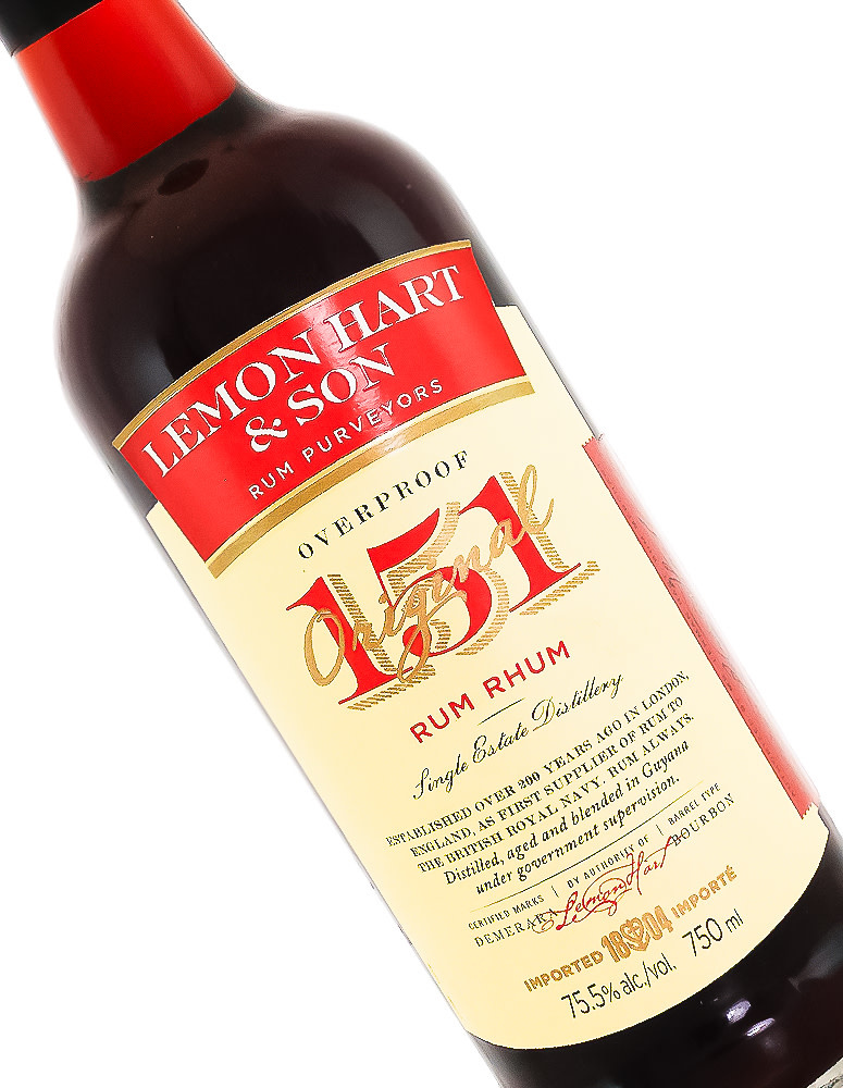 Lemon Hart & Son 151 Rum, Guyana - The Wine Country