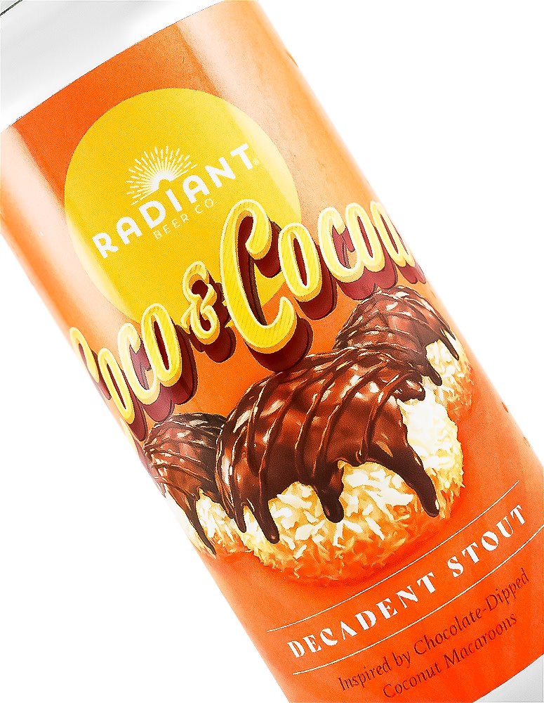 Radiant Beer "Coco & Cocoa" Decadent Stout 16oz Can - Anaheim, CA - The ...