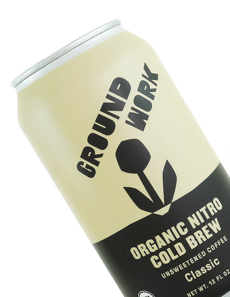 Ground Work "Classic" Organic Nitro Cold Brew Unsweetened Coffee 12oz ...