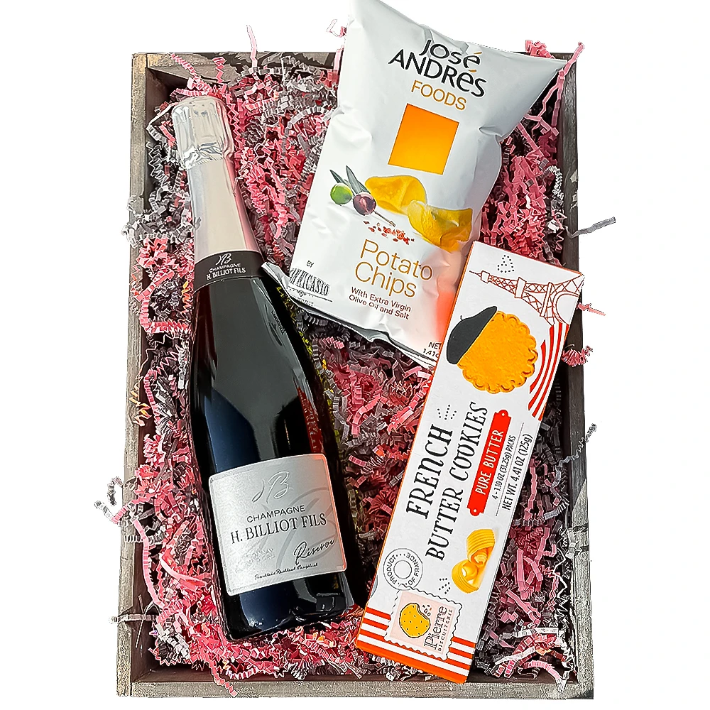 "Sparkle Magic" H. Billiot Champagne Gift Basket - The Wine Country