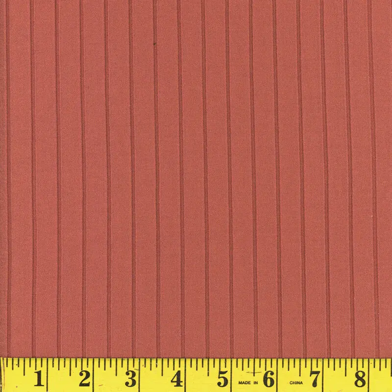 Mook Fabrics Yard of 16X4 Super Rib EK- Dusty Rust Fabric - Traditions ...