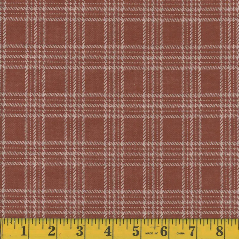 Mook Fabrics Yard of Double Knit Jacquard EK-Rust Fabric - Traditions ...
