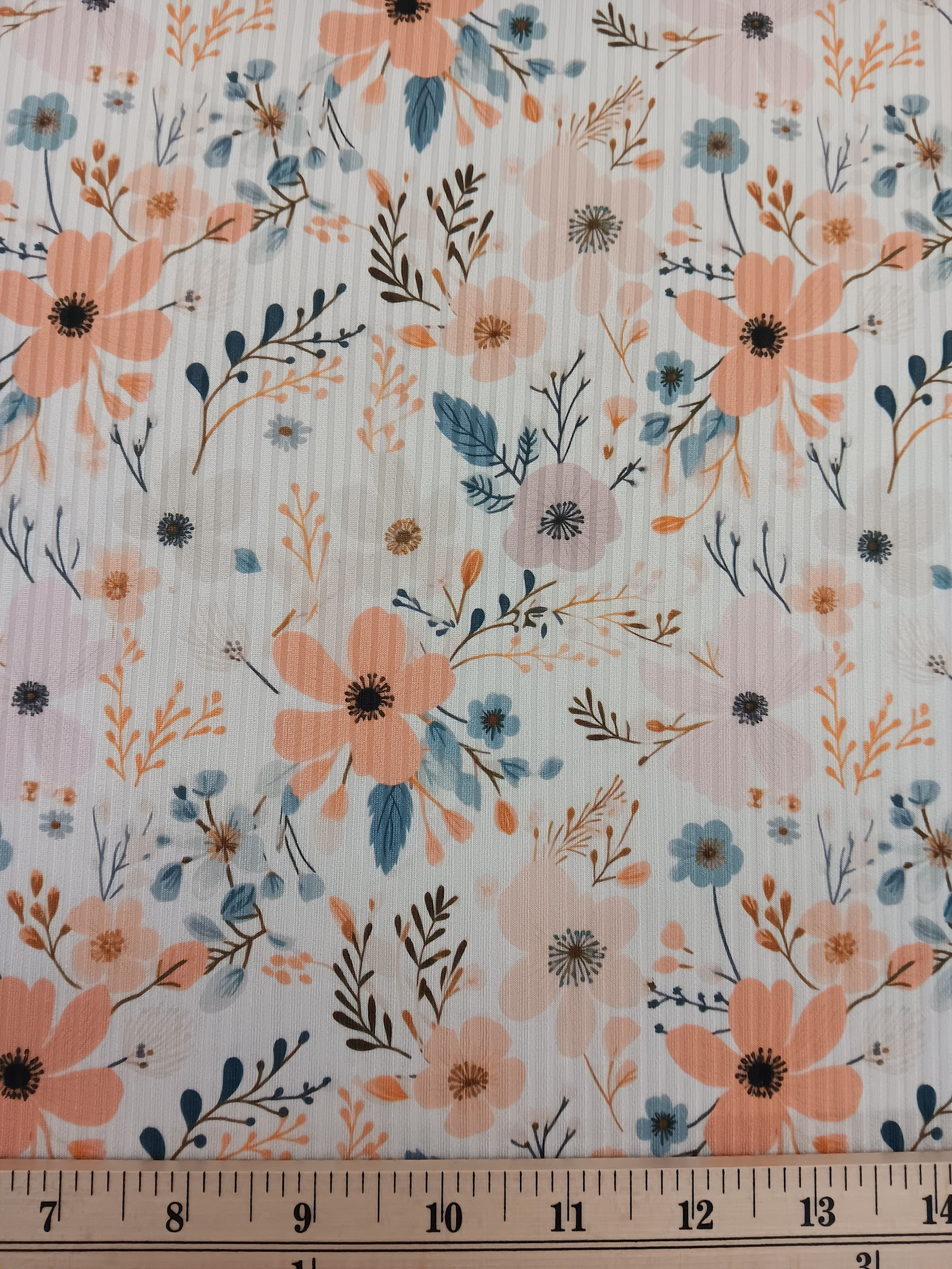 Colorwave Creations Yard of Willow Poly Rib, Boho Collection 6 Fabric ...