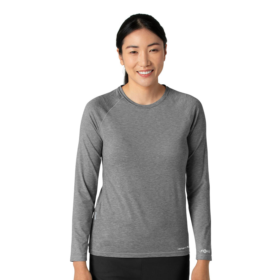 Carhartt Women's Force Sub-Scrubs Performance Long-Sleeve Tee ...