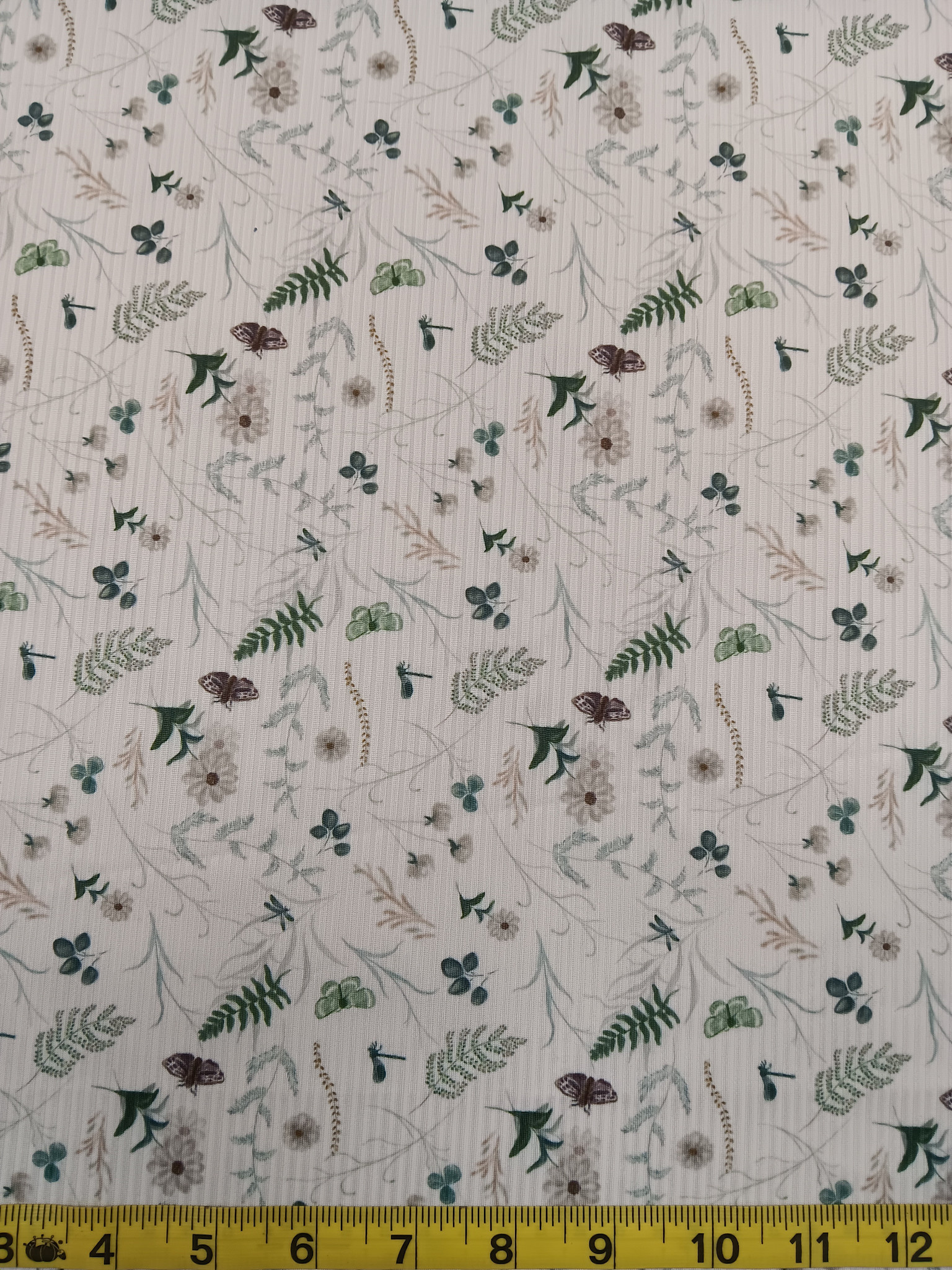 Alyssa May Design Yard of Narrow Rib Knit Fabric - Traditions Clothing ...