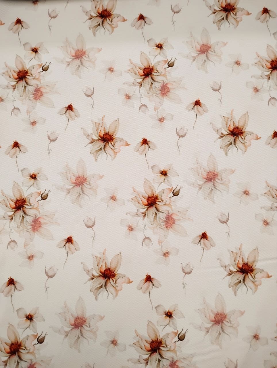 Colorwave Creations Yard of Poly Twill, Garden Floral 2 Fabric ...