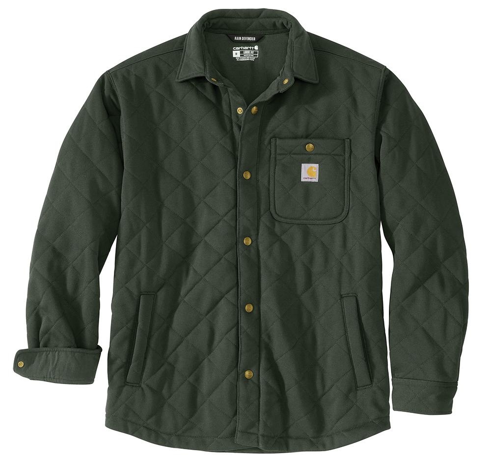 Carhartt Men's Rain Defender Loose Fit Heavyweight Quilted Snap Jac ...