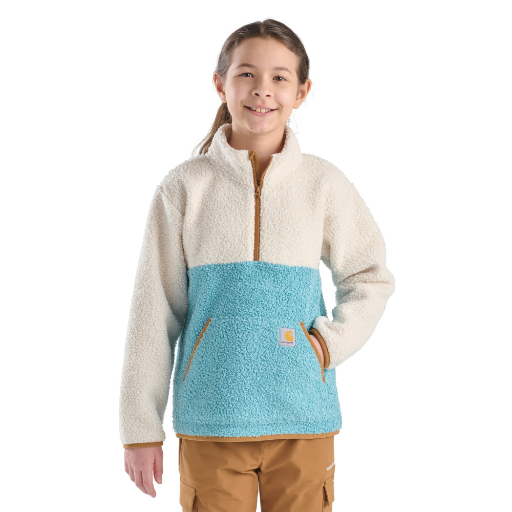 Carhartt Girl's Long-Sleeve Fleece Quarter-Zip Sweatshirt - Traditions ...