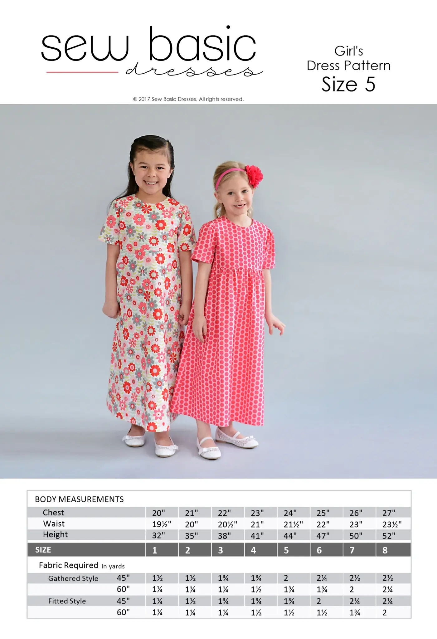 Sew Basic Girl's Dress Pattern - Traditions Clothing & Gift Shop